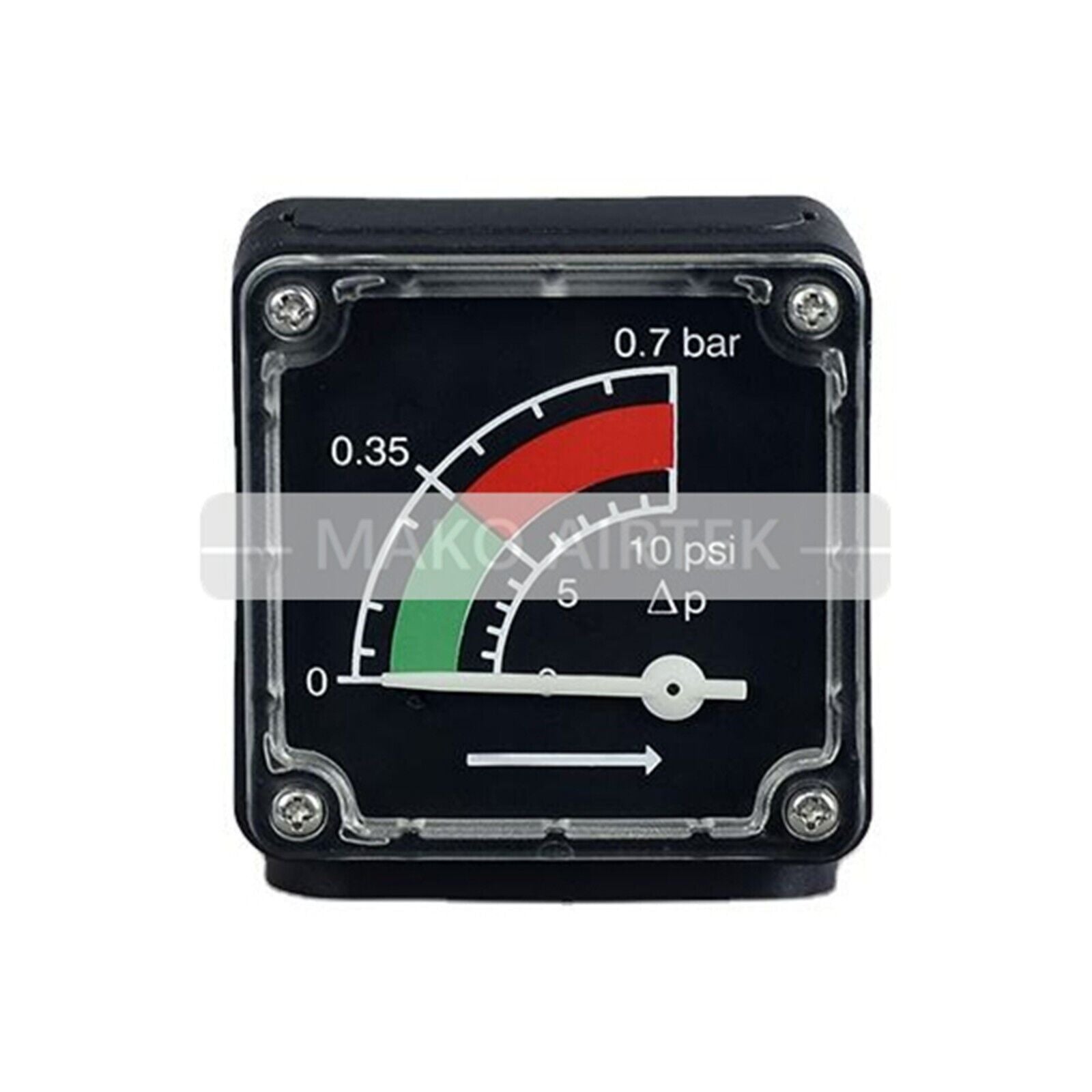 1624117200 Differential Pressure Gauge Fits Atlas Copco Air Compressor ...